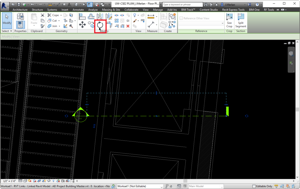 Rotate a section to line up to an angled element in Revit – Triple Zero ...
